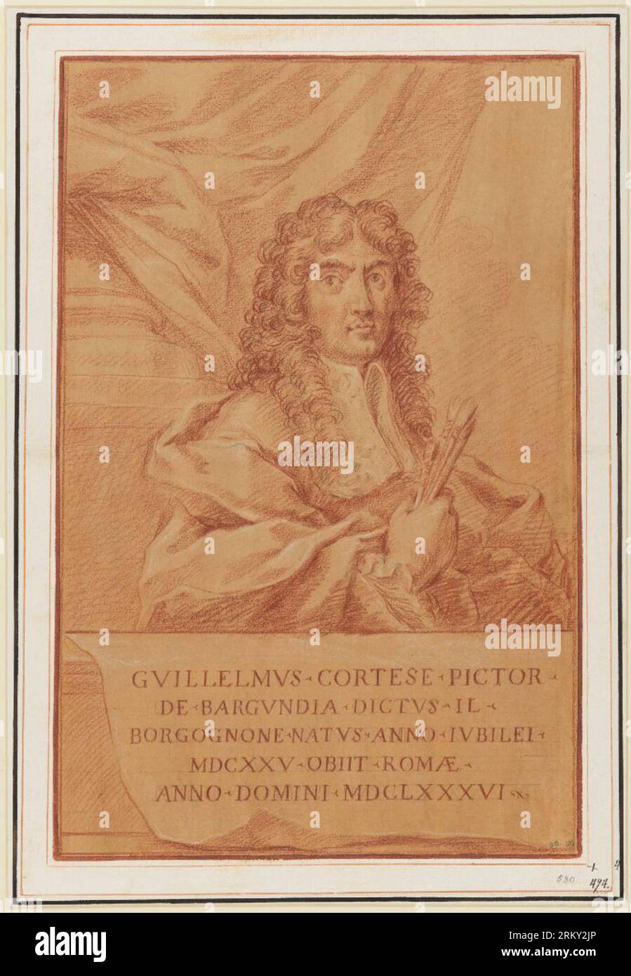 Portrait of Guglielmo Cortese by Giulio Solimena Stock Photo - Alamy