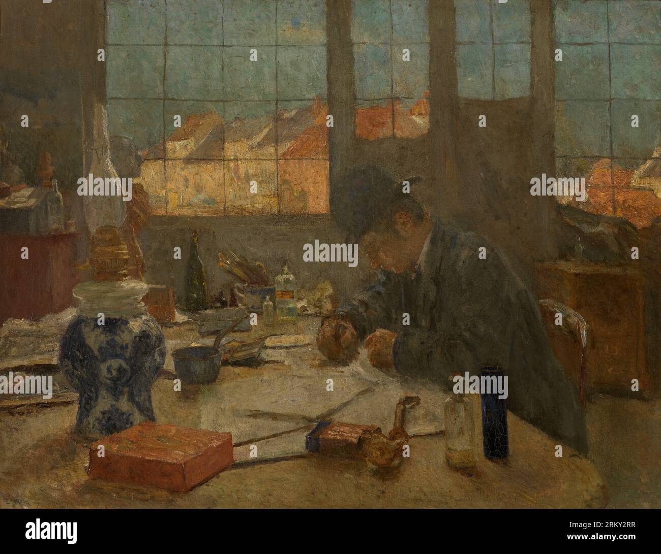 The Studio 1892 by Evert Larock Stock Photo - Alamy