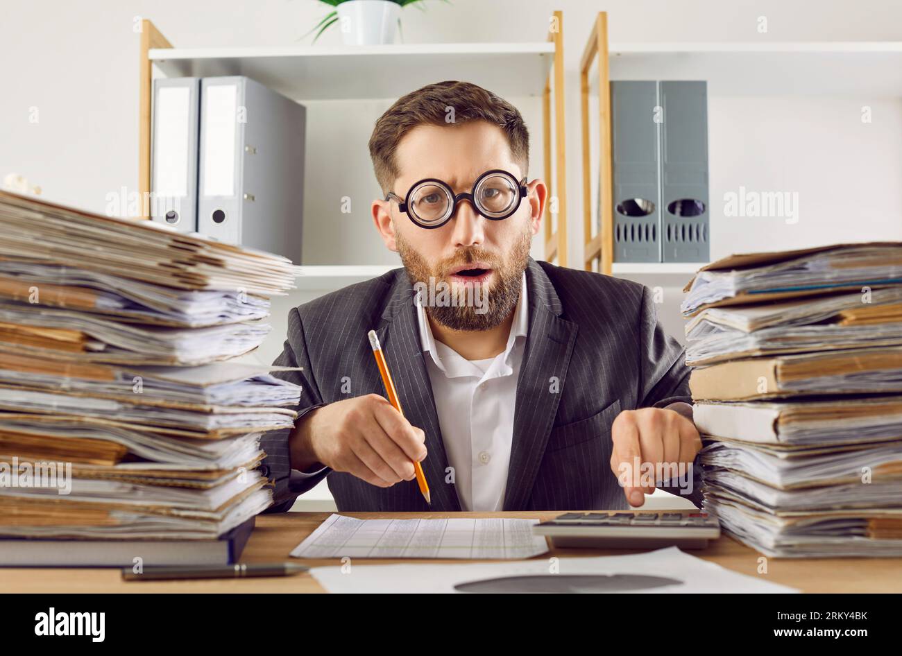 Person Working With Papers