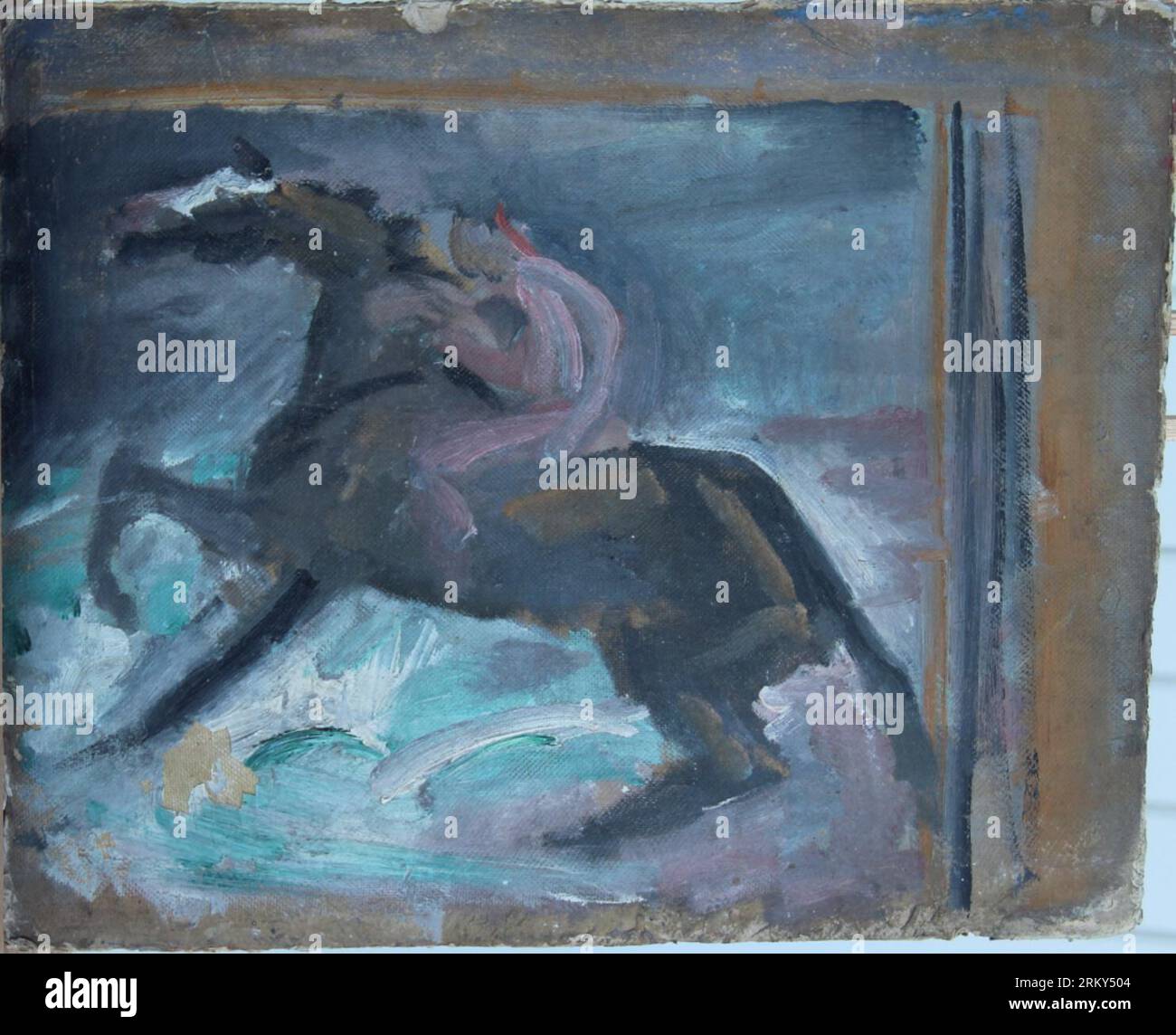 Skizze Reiter IV circa 1913 by Benno Berneis Stock Photo - Alamy