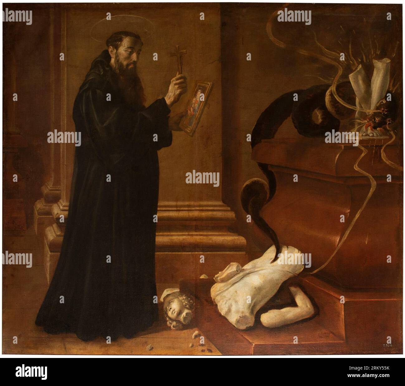 Saint Benedict destroying Idols Siglo XVII (antes de 1662) by Juan Rizi ...