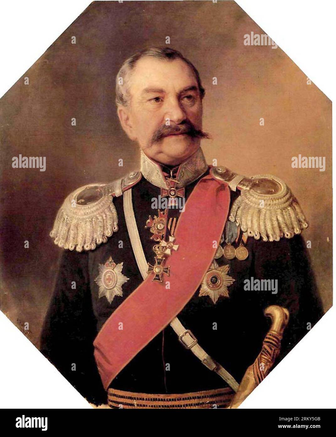 Portrait of I.A.Orlov, Lieutenant-General of the Cossack Troops 1867 by ...