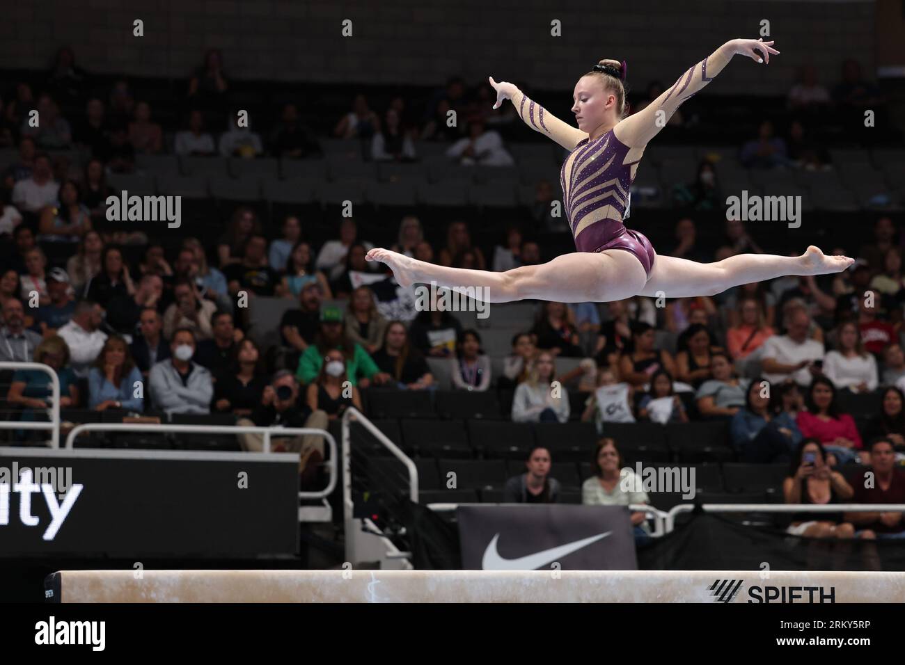 August 25, 2023: Gymnast Eveylynn Lowe during the senior women day 1 ...