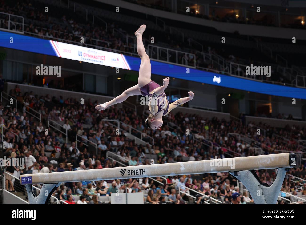 August 25, 2023: Gymnast Eveylynn Lowe during the senior women day 1 ...