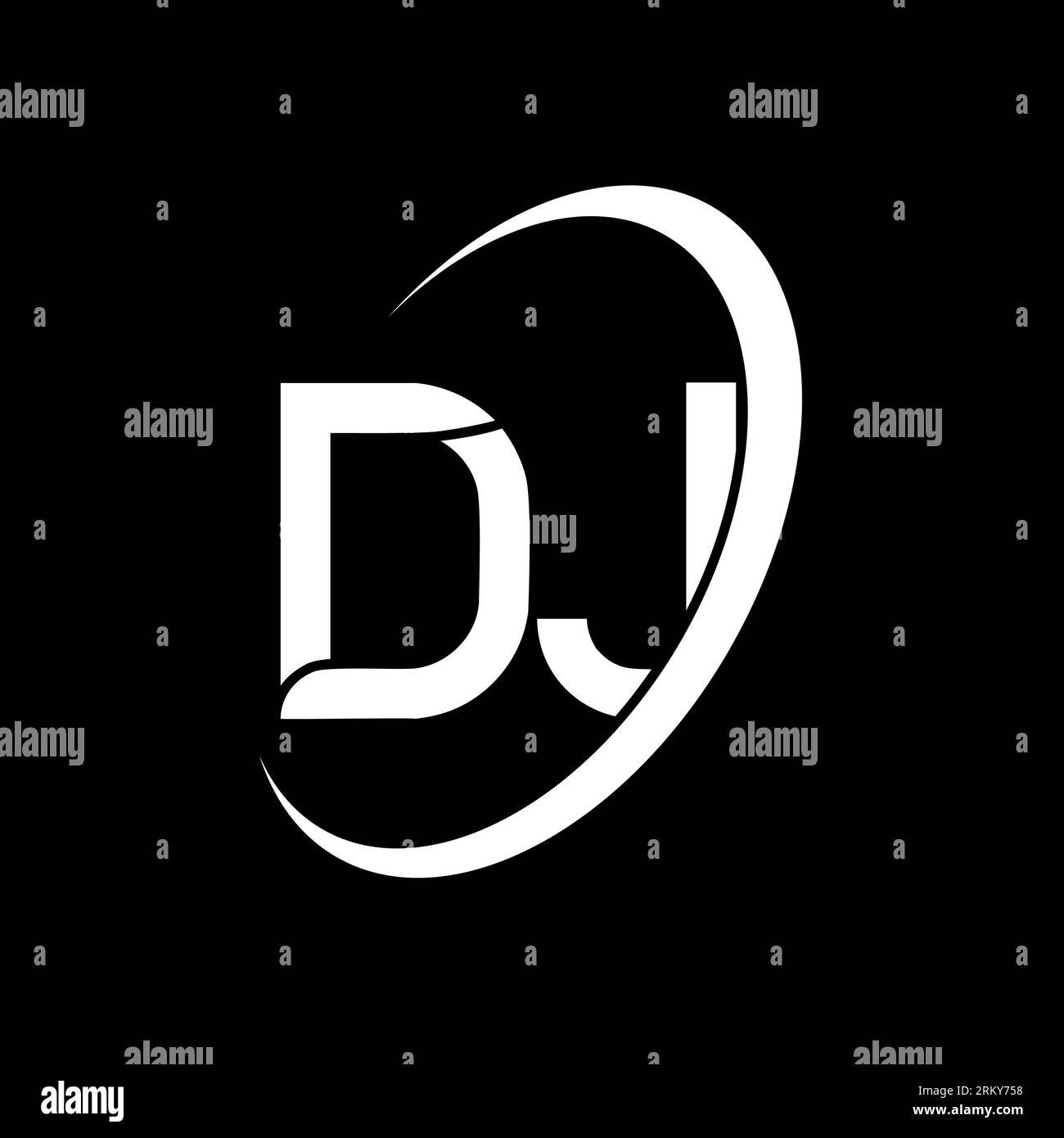 DJ logo. D J design. White DJ letter. DJ/D J letter logo design ...