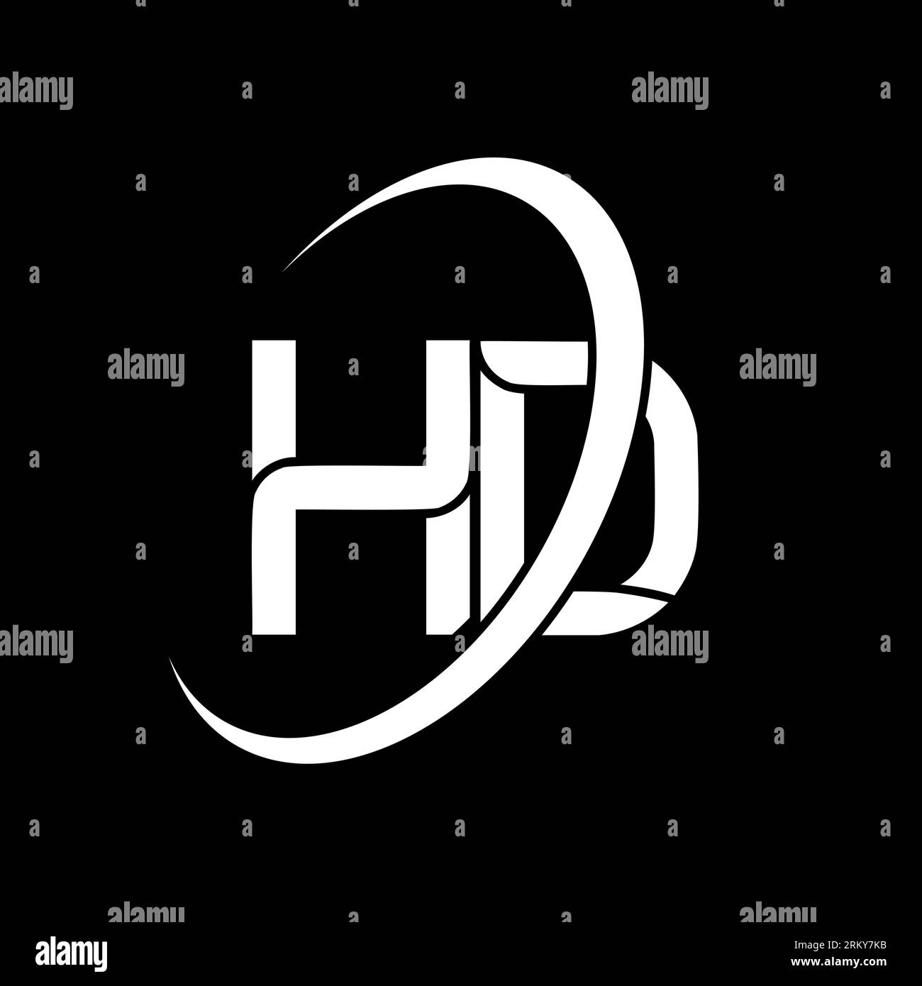 HD logo. H D design. White HD letter. HD/H D letter logo design ...