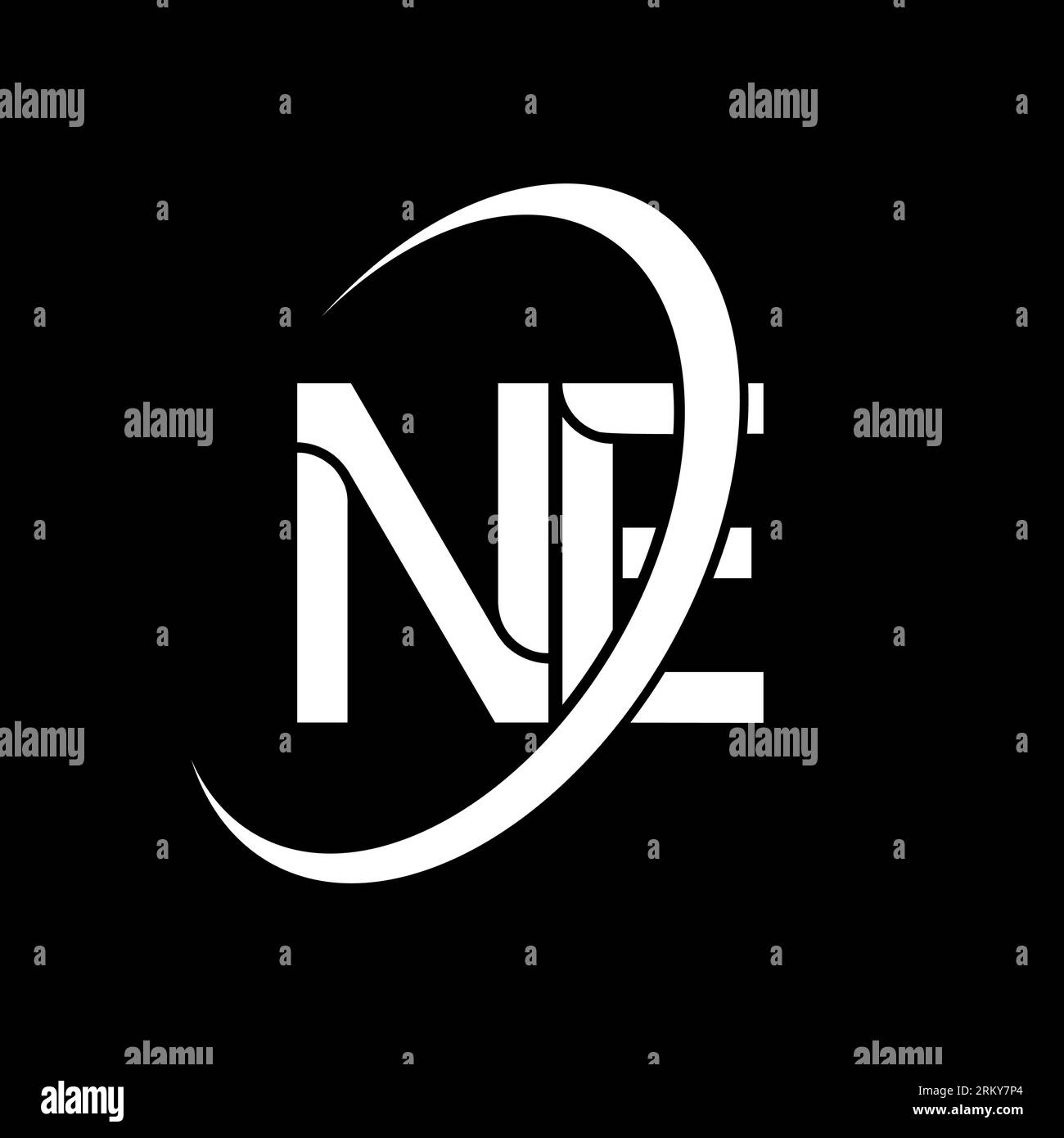 NE logo. N E design. White NE letter. NE/N E letter logo design ...