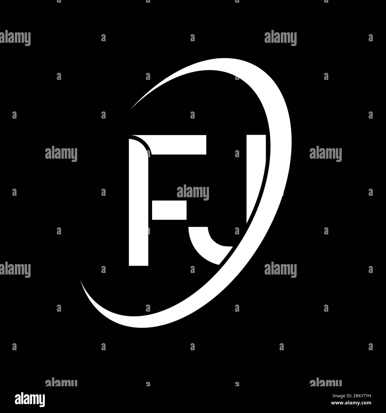 F j logo Stock Vector Images - Alamy