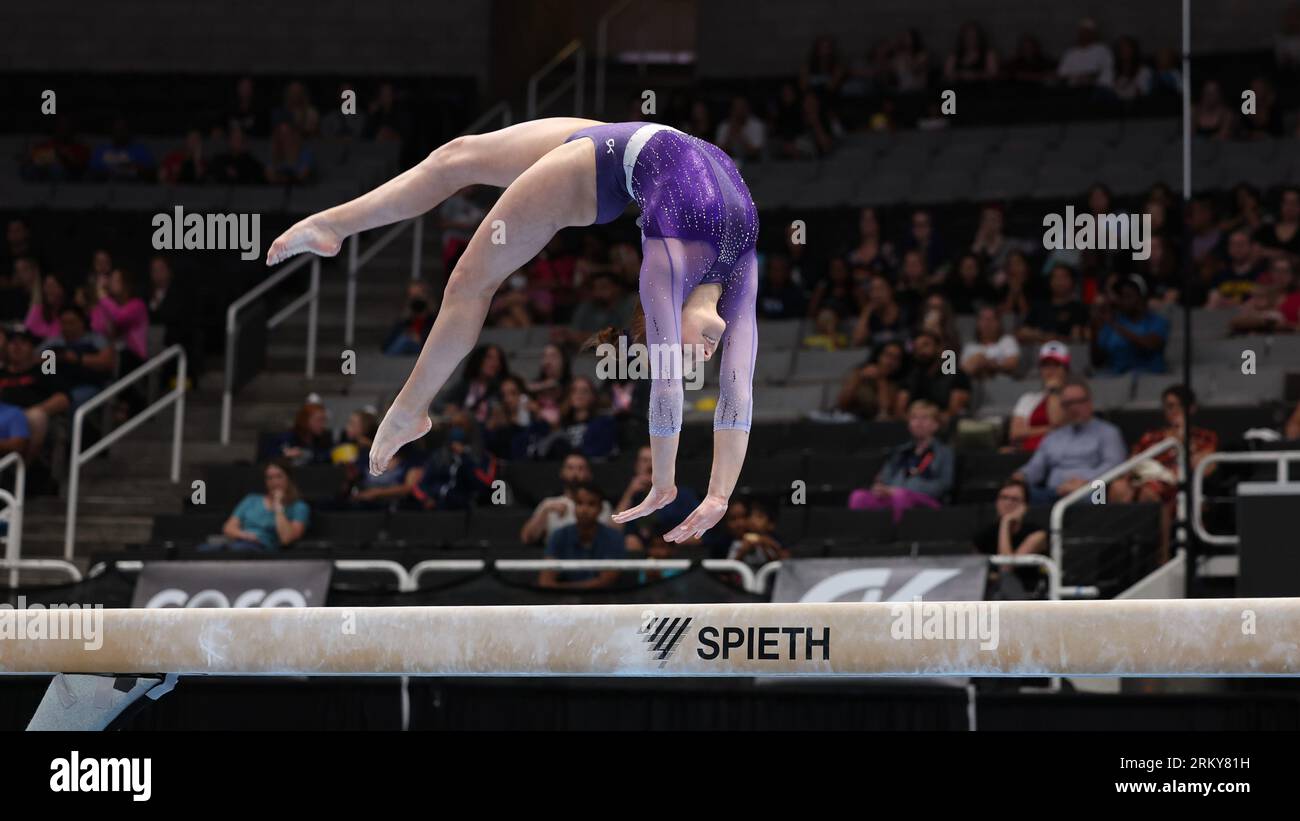 August 25, 2023: Gymnast Dulcy Caylor during the senior women day 1 ...