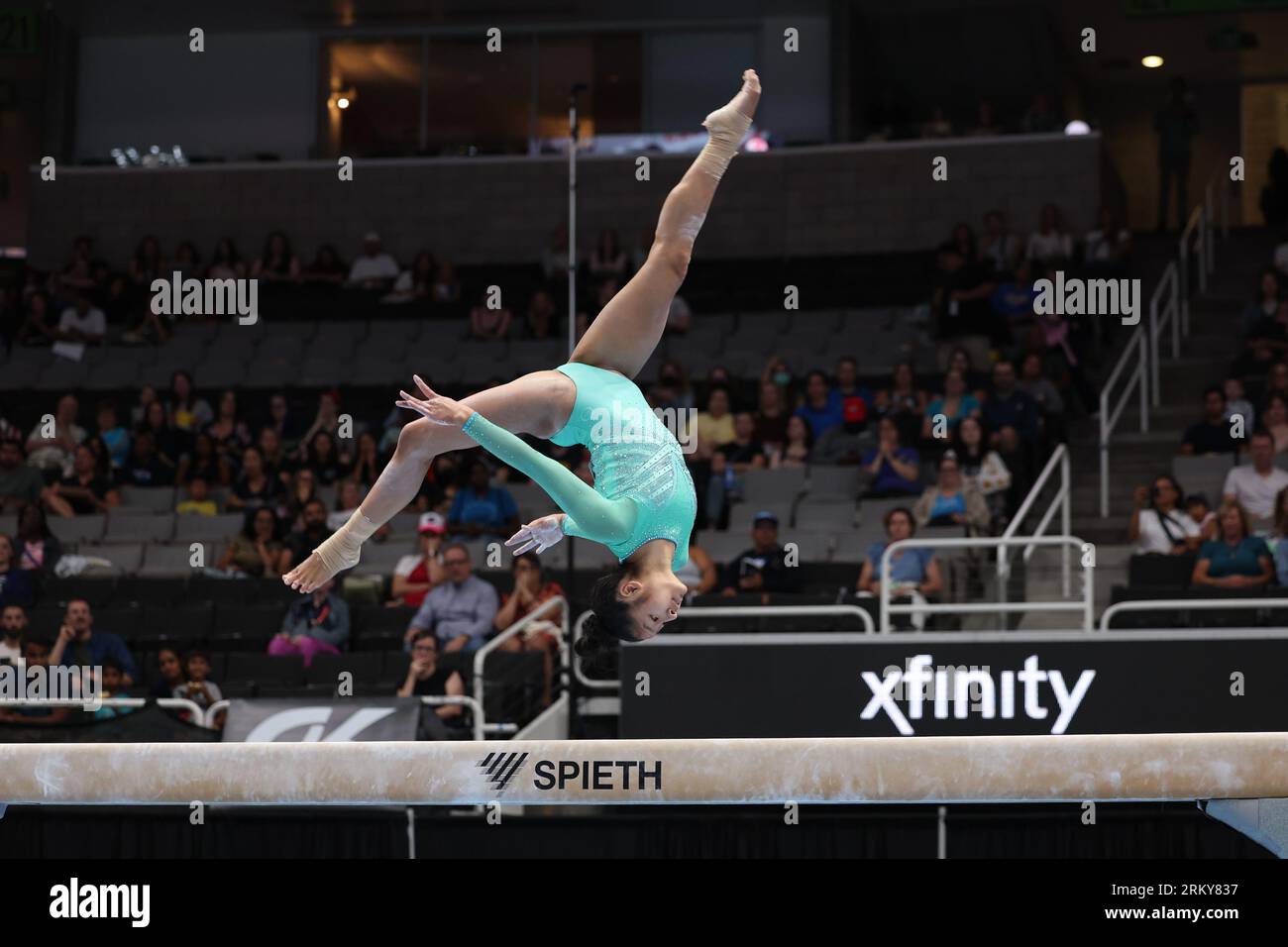 August 25, 2023: Gymnast Myli Lew during the senior women day 1 ...