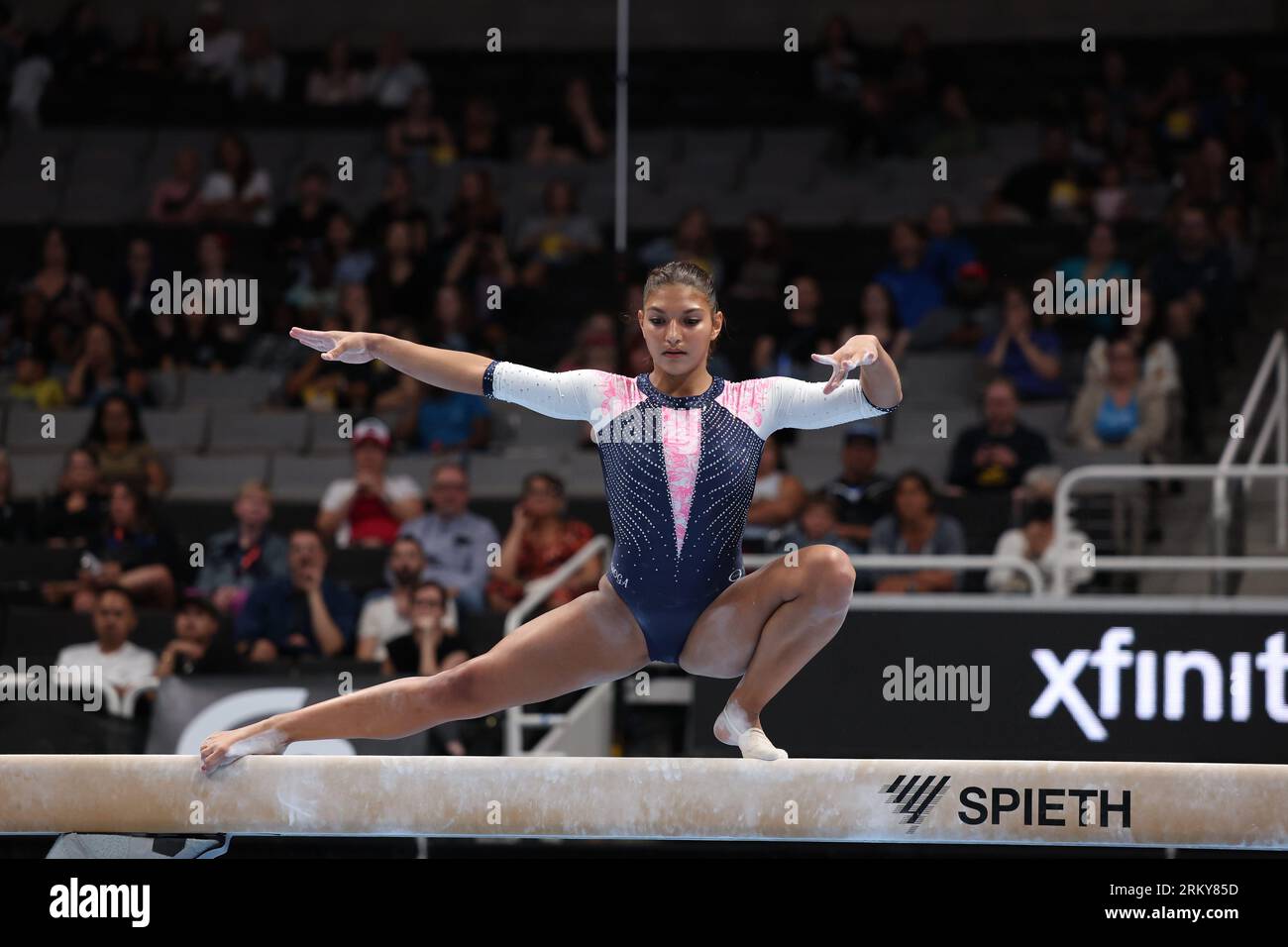 August 25, 2023: Gymnast Madray Johnson during the senior women day 1 ...