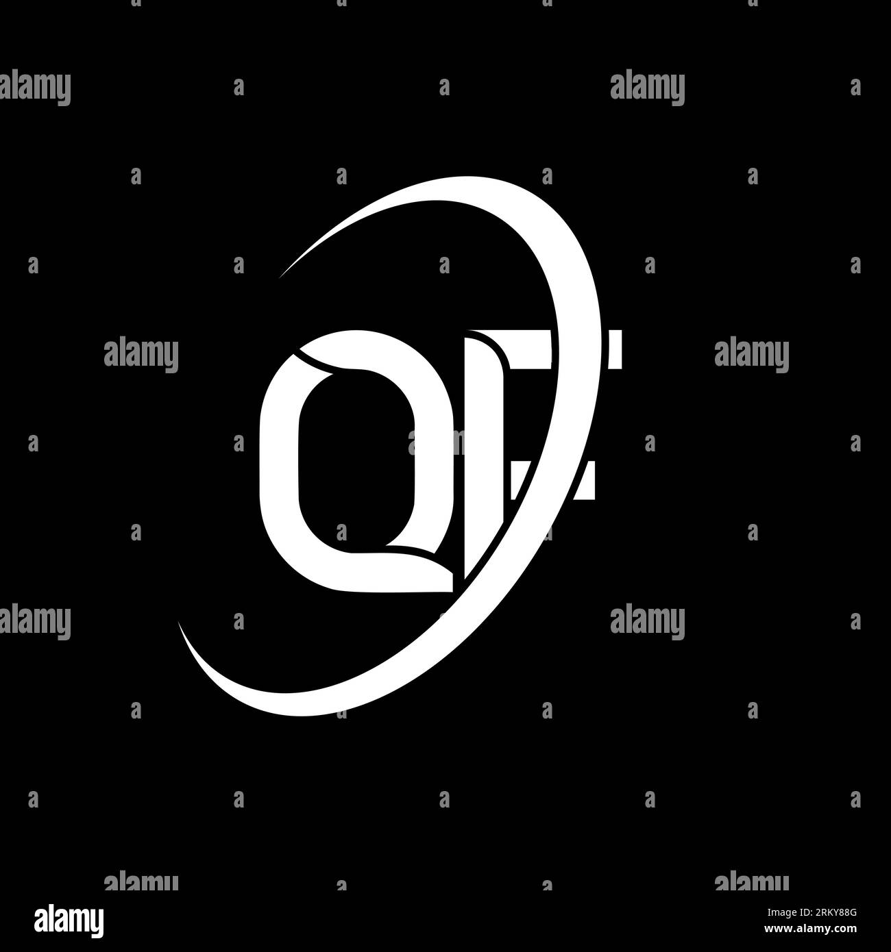 QF logo. Q F design. White QF letter. QF/Q F letter logo design ...