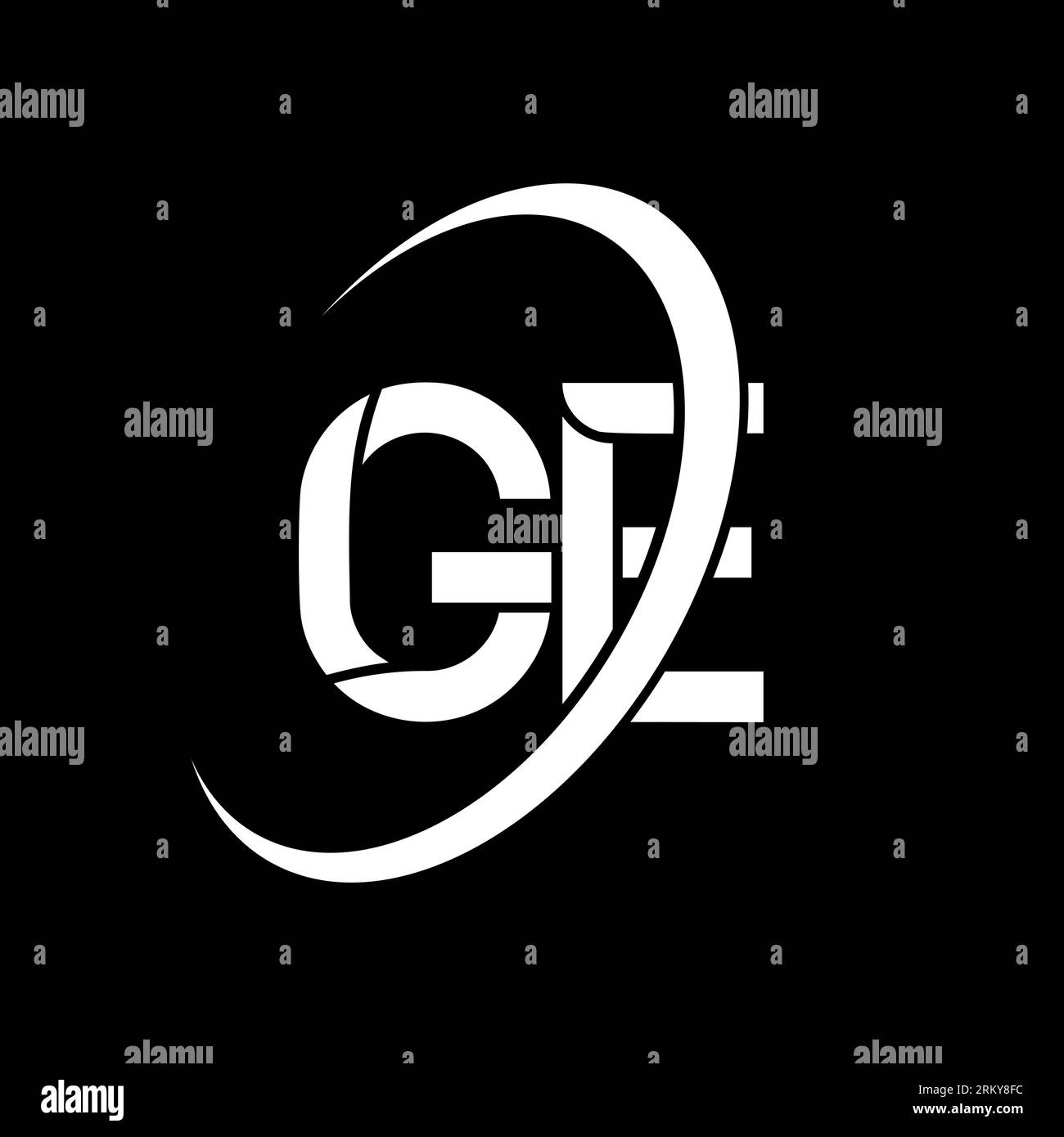 GE logo. G E design. White GE letter. GE/G E letter logo design ...