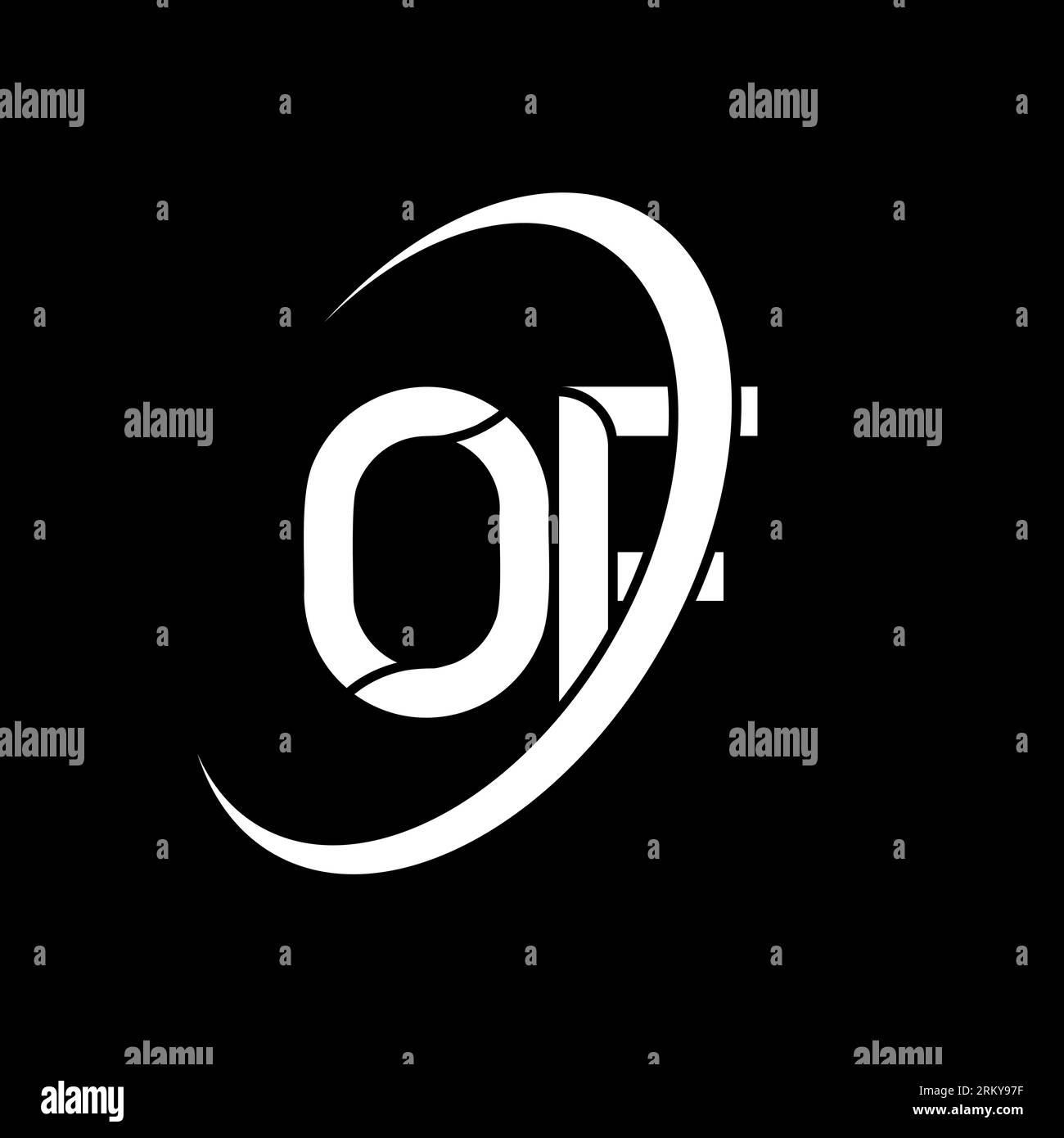 OF logo. O F design. White OF letter. OF/O F letter logo design ...