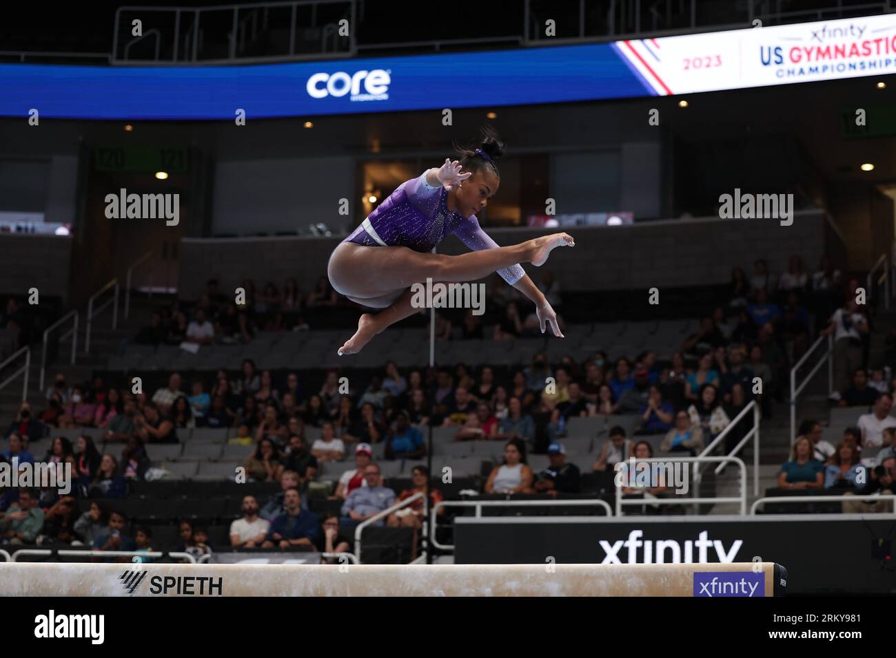 August 25, 2023: Gymnast Zoe Miller during the senior women day 1 ...