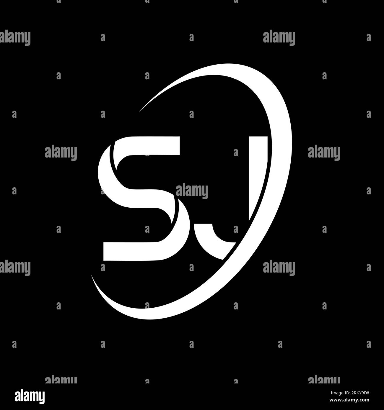 SJ logo. S J design. White SJ letter. SJ/S J letter logo design ...