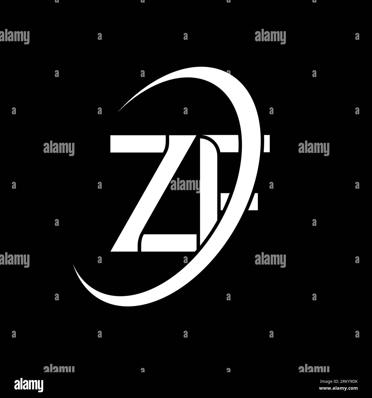 ZF logo. Z F design. White ZF letter. ZF/Z F letter logo design ...