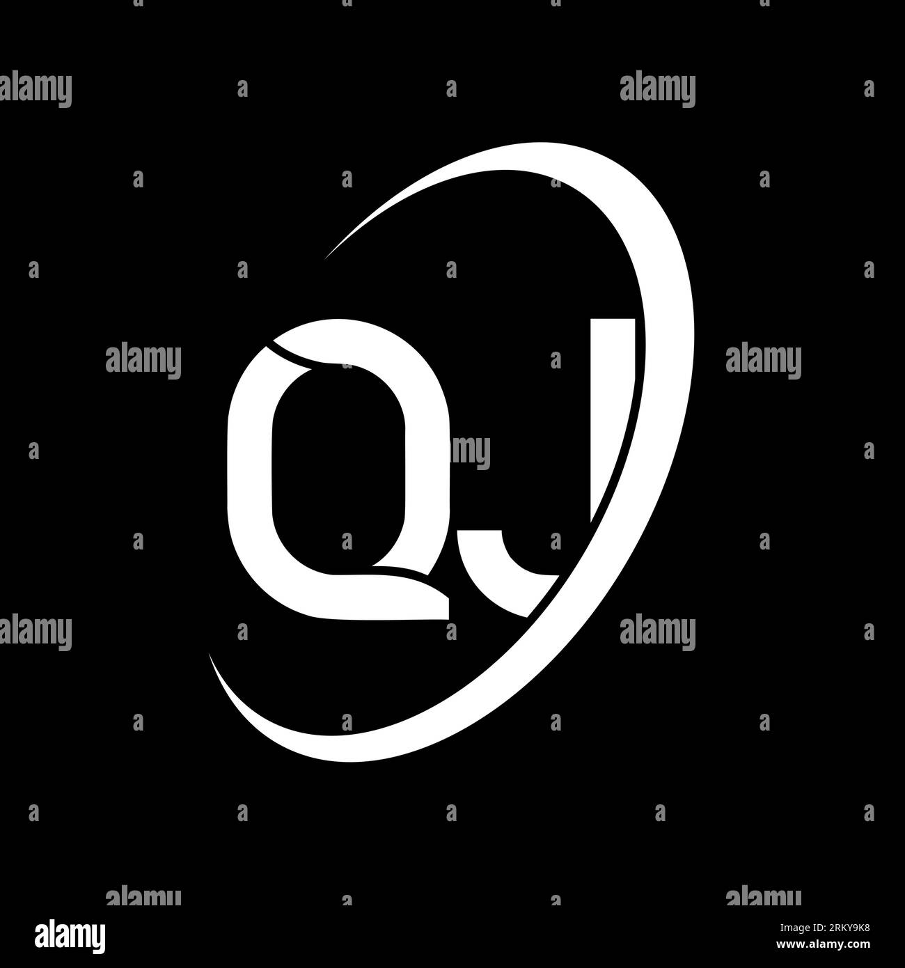 QJ logo. Q J design. White QJ letter. QJ/Q J letter logo design ...