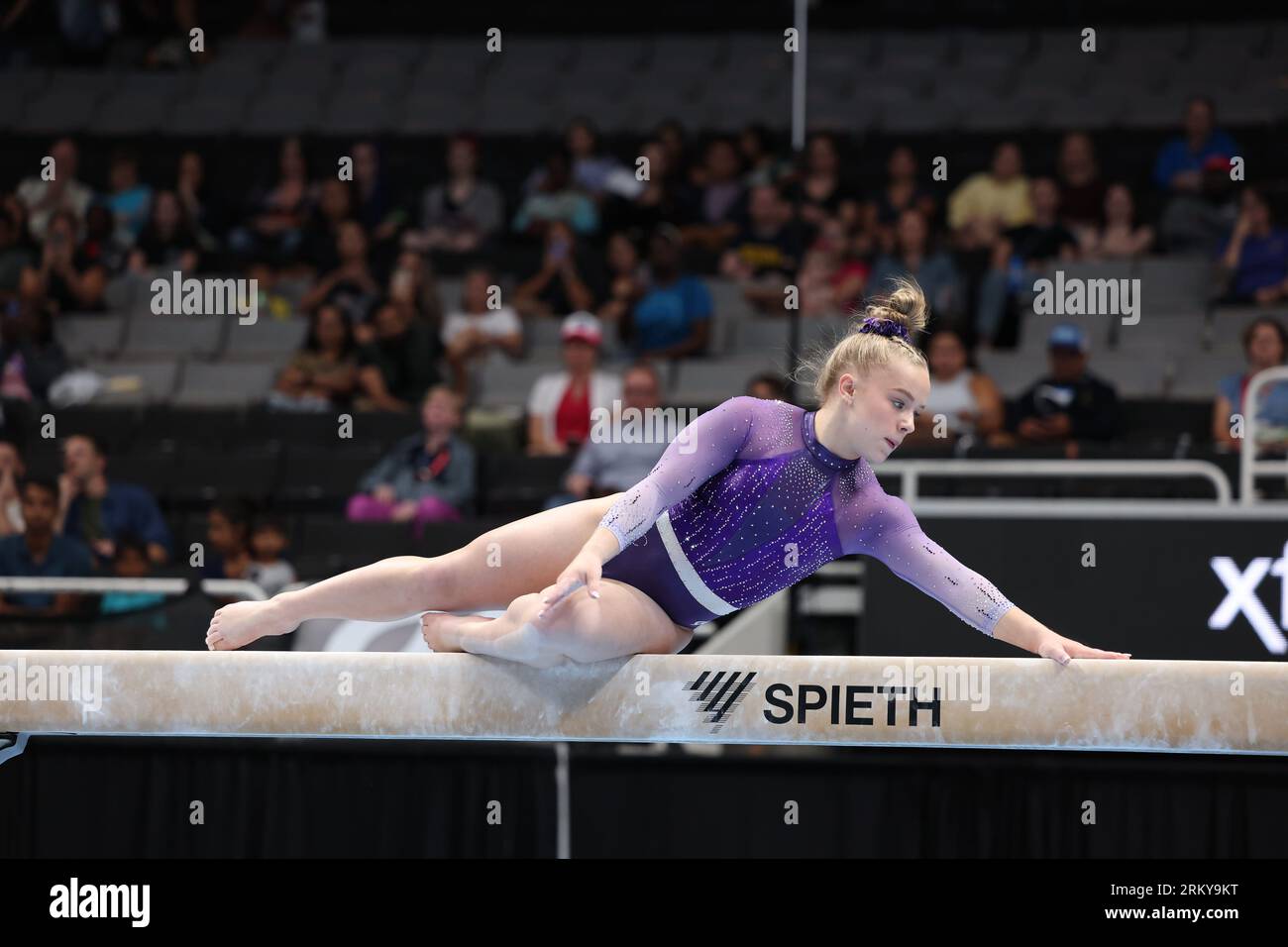 August 25, 2023: Gymnast Joscelyn Roberson during the senior women day ...