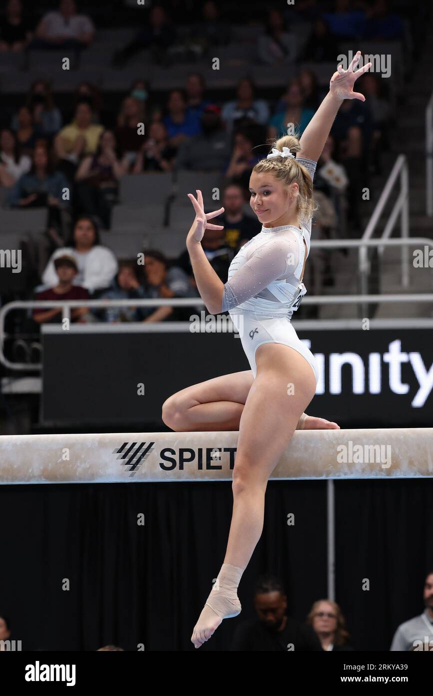 August 25, 2023: Gymnast Charlotte Booth during the senior women day 1 ...