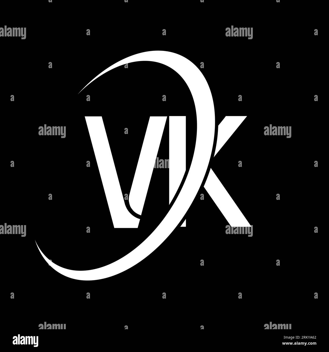 VK logo. V K design. White VK letter. VK/V K letter logo design ...