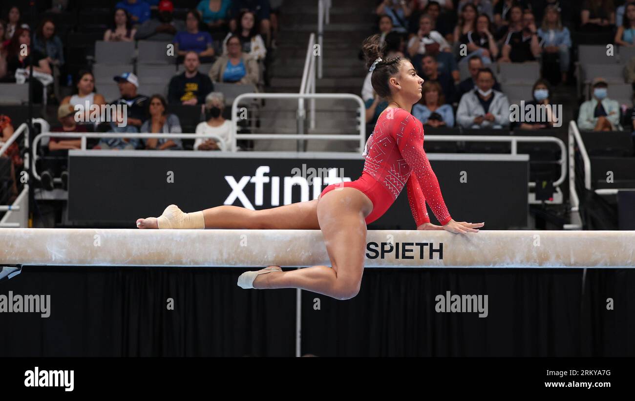 August 25, 2023: Gymnast Addison Fatta during the senior women day 1 ...