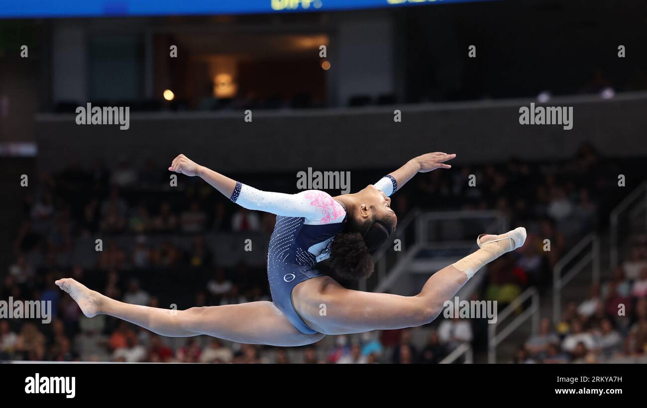 August 25, 2023: Gymnast Sloane Blakely during the senior women day 1 ...