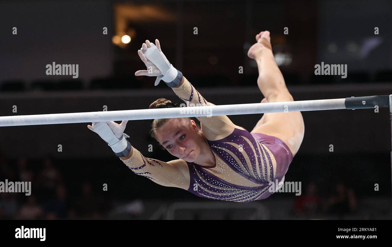 August 25, 2023: Gymnast Amelia Disidore during the senior women day 1 ...