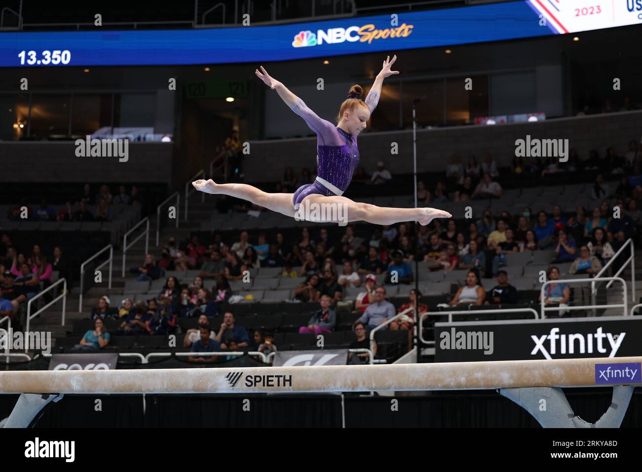 August 25, 2023: Gymnast Dulcy Caylor during the senior women day 1 ...