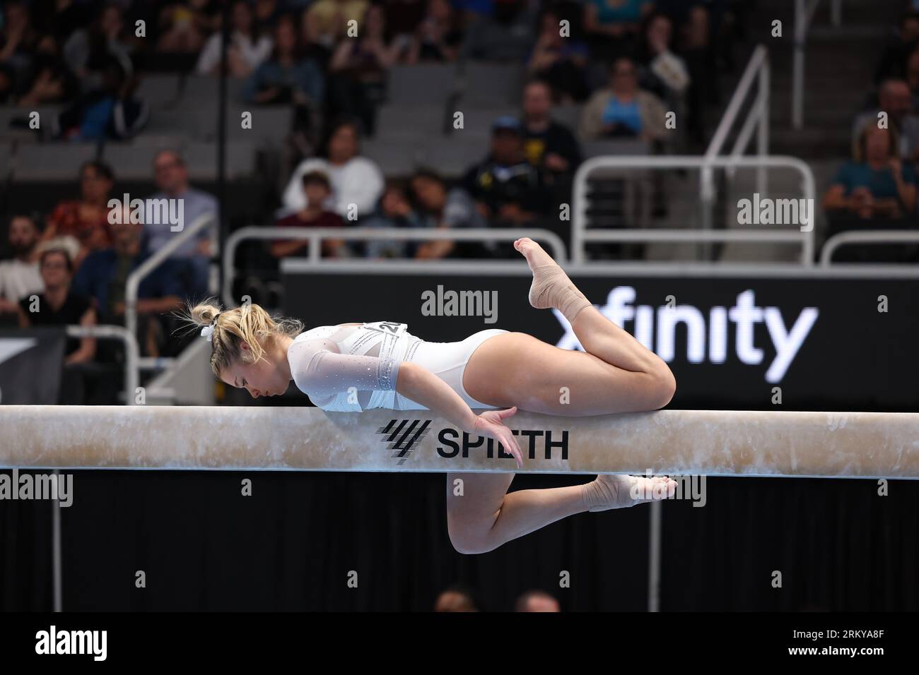 August 25, 2023: Gymnast Charlotte Booth during the senior women day 1 ...