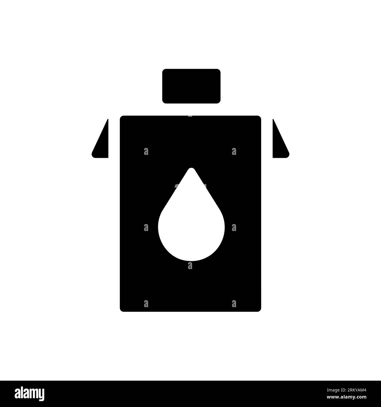 Milk box vector glyph icon. Dairy product sign. Graph symbol for ...
