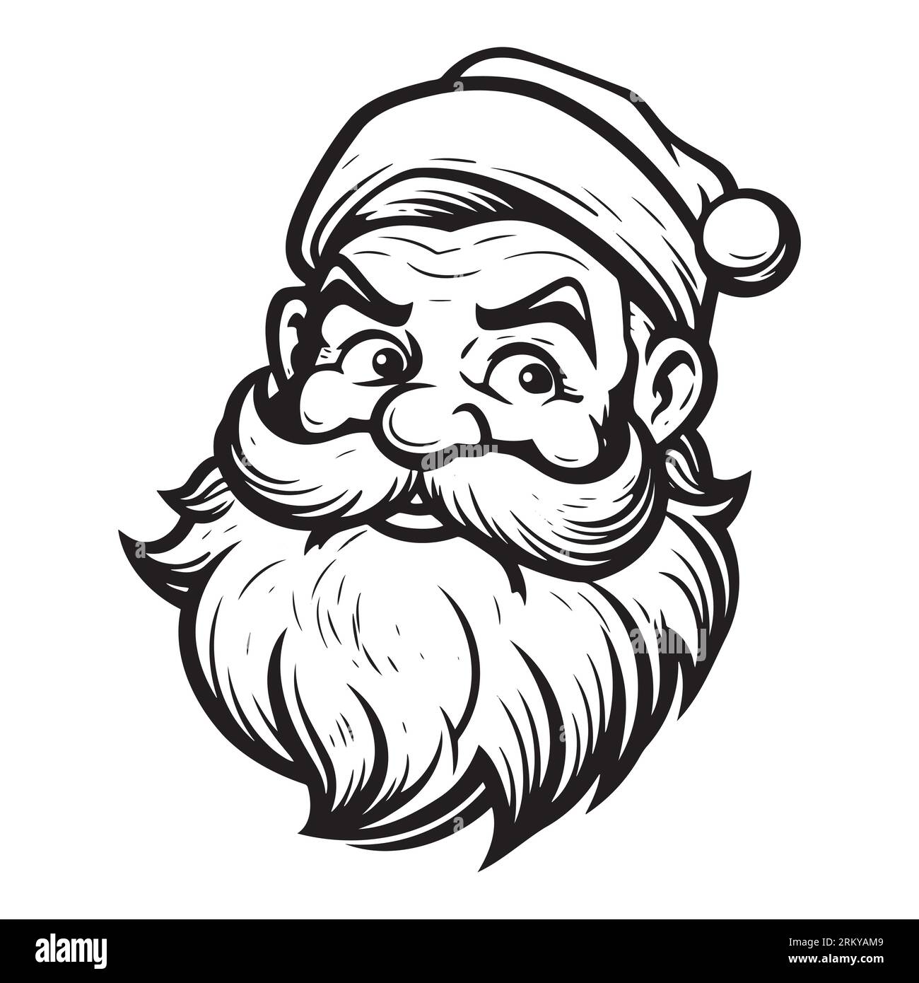 Classic Santa Outline