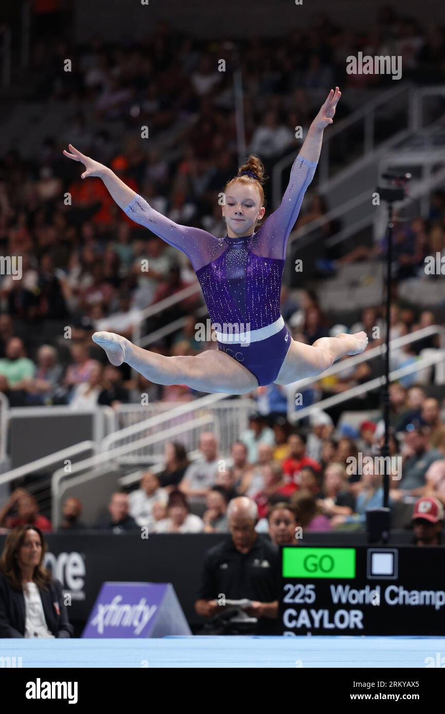 August 25, 2023: Gymnast Dulcy Caylor during the senior women day 1 ...