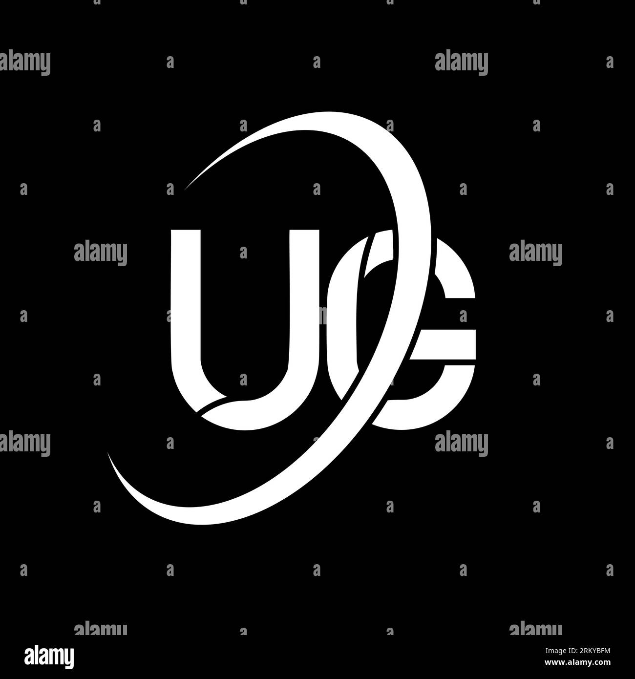 UG logo. U G design. White UG letter. UG/U G letter logo design ...