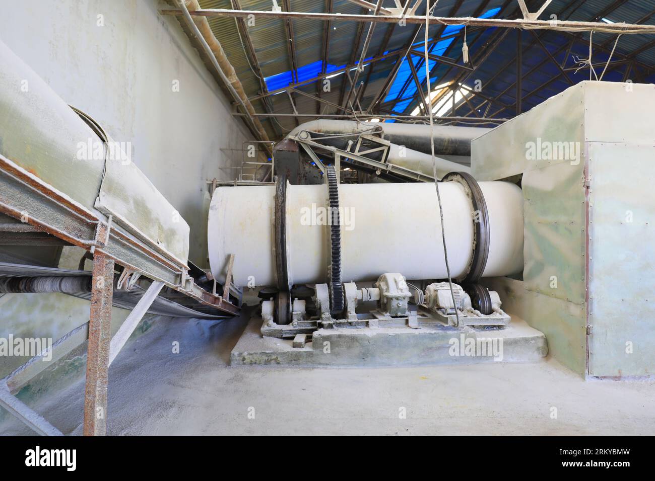 Compound fertilizer production line in a factory, China Stock Photo - Alamy