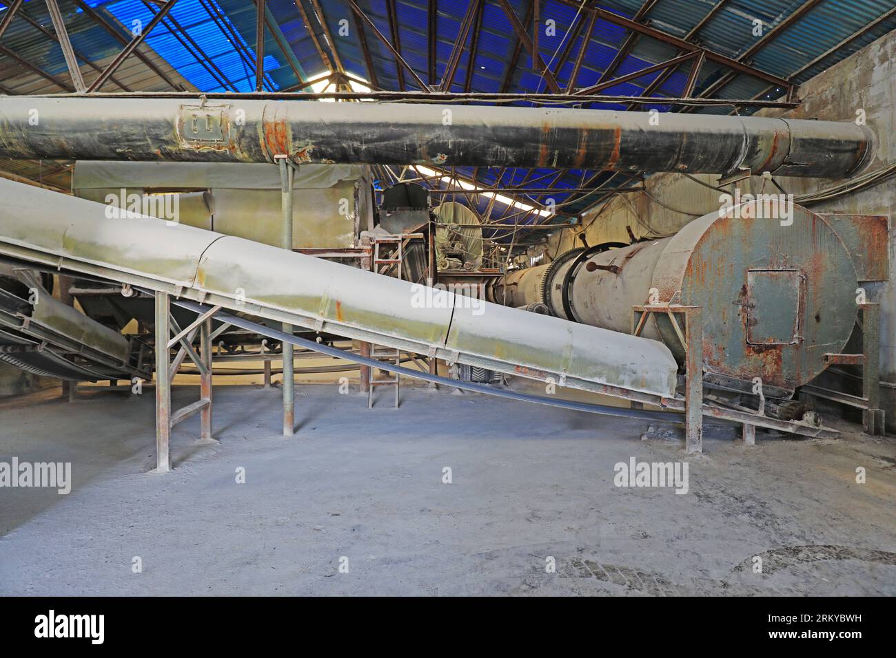Compound fertilizer production line in a factory, China Stock Photo - Alamy