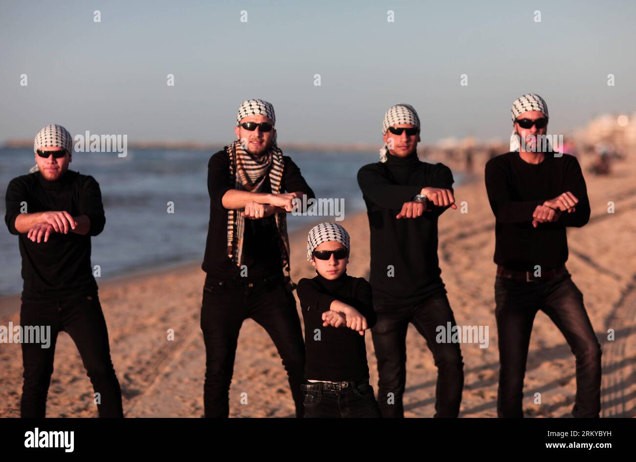 Palestinian young men on the beach hi-res stock photography and images ...