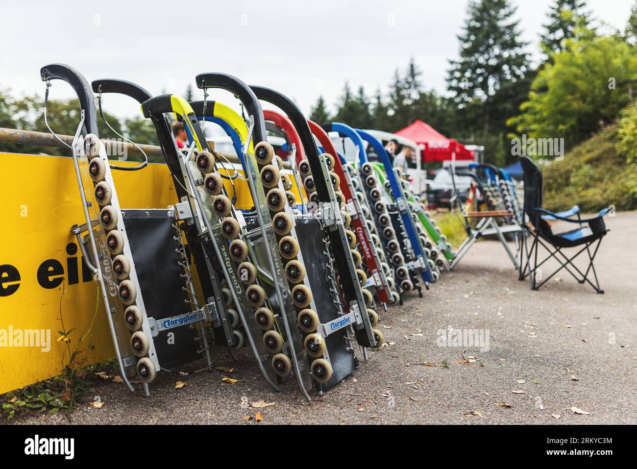 Luge sleds hi-res stock photography and images - Alamy