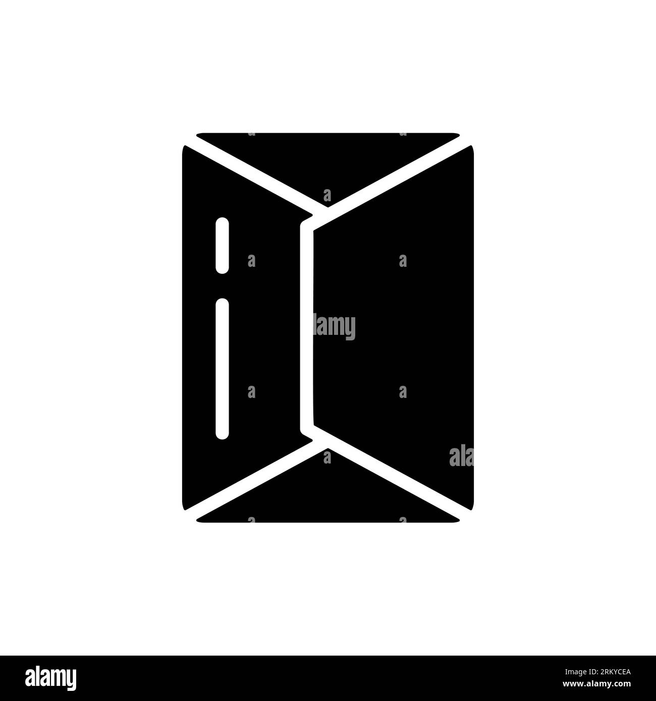 Block of butter package vector glyph icon. Dairy product sign. Graph ...