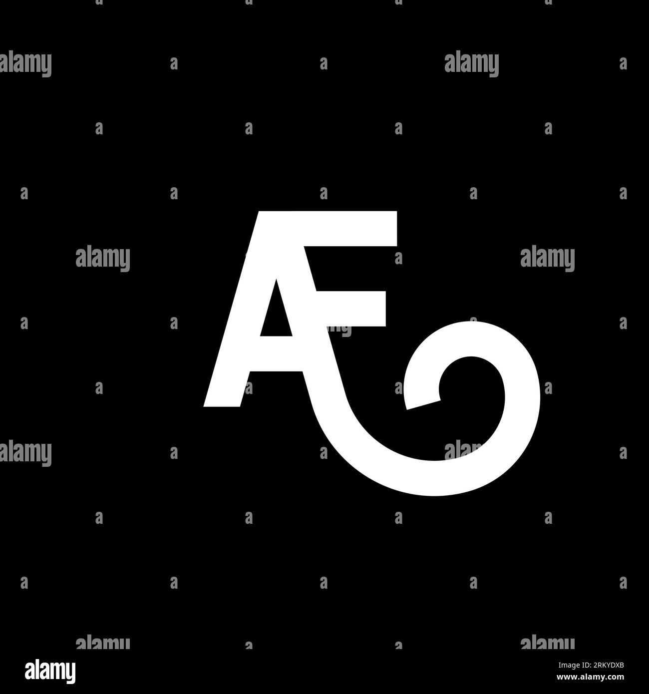 Af letter logo design Stock Vector Images - Alamy