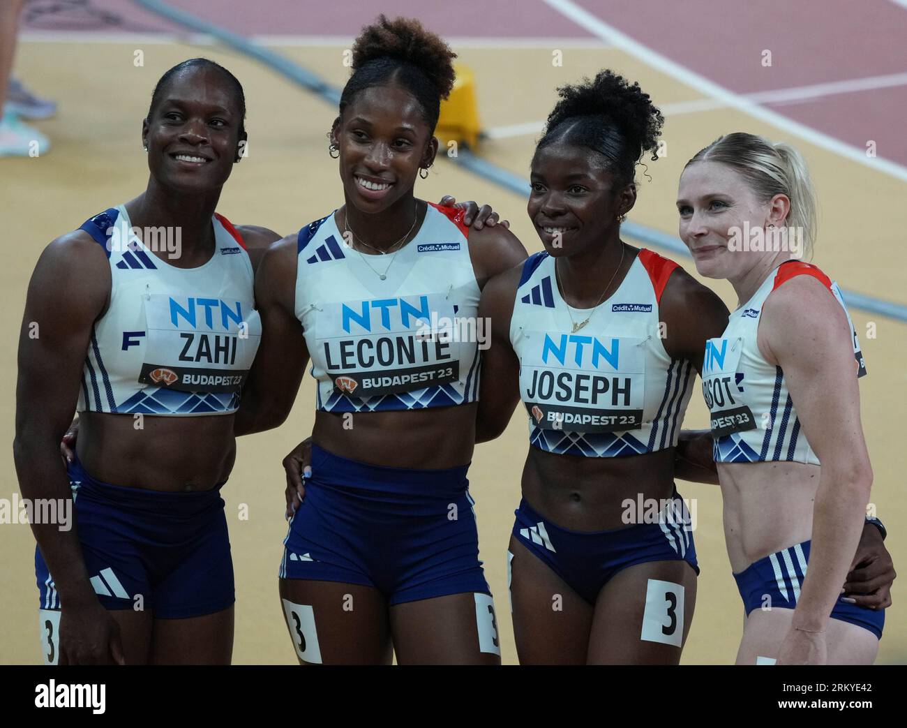 TEAM FRANCE Heat 1 4X100 METRES RELAY WOMEN during the World Athletics ...
