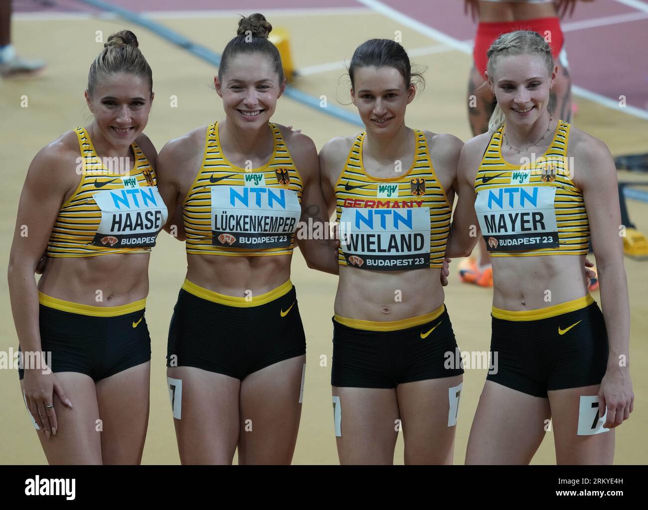 TEAM Germany Heat 1 4X100 METRES RELAY WOMEN during the World Athletics ...