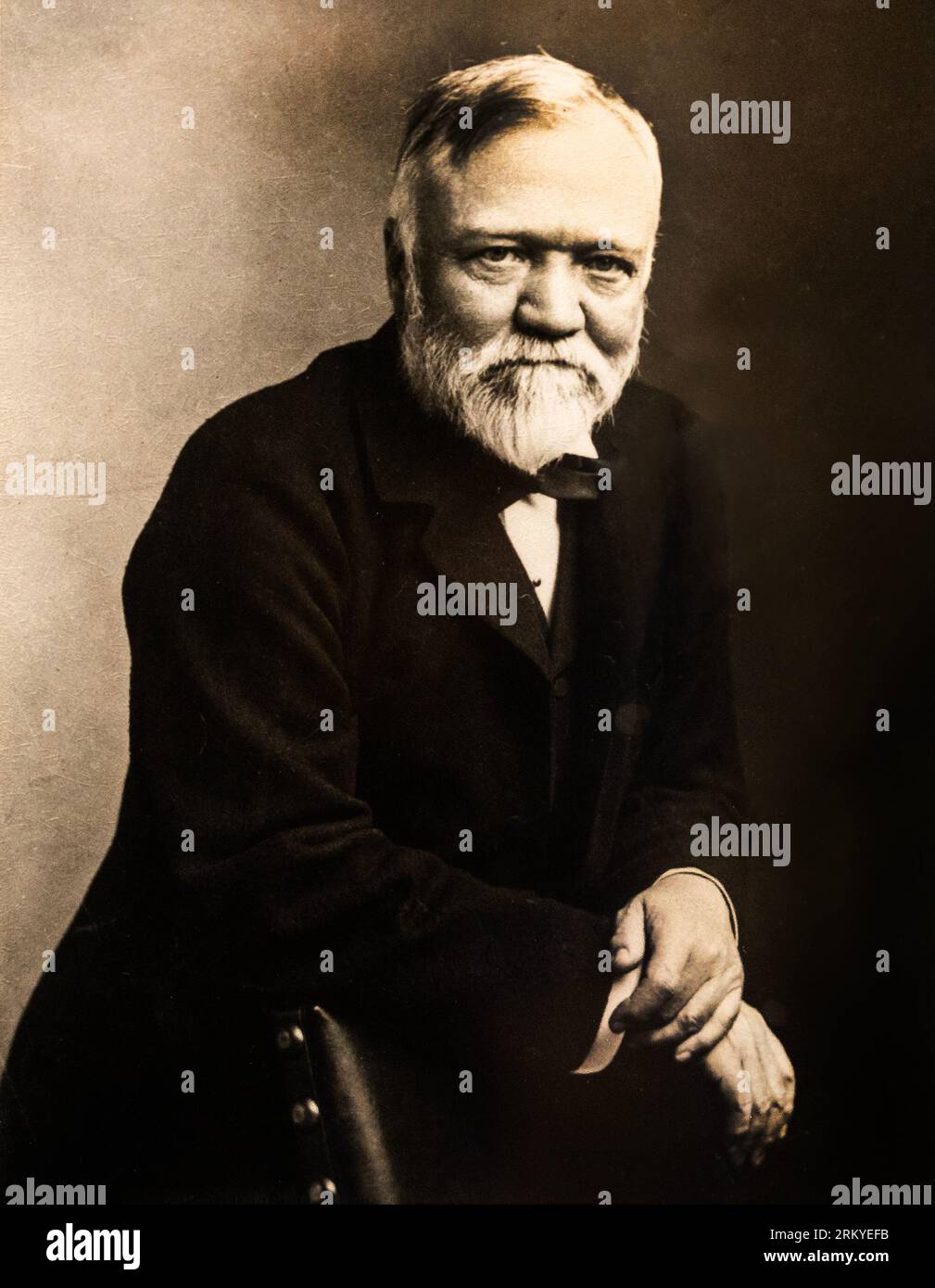Portrait andrew carnegie 1896 carnegie steel hi-res stock photography ...