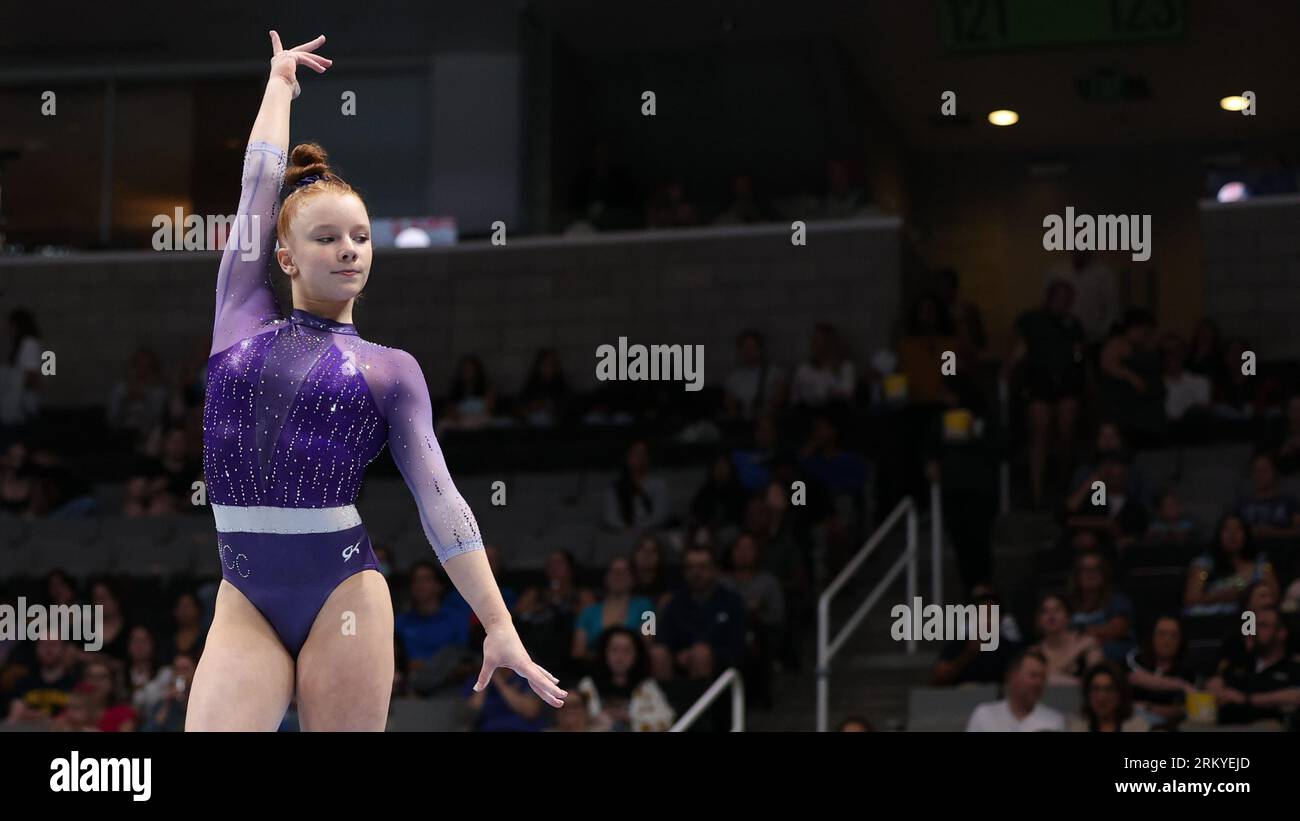 San Jose, California. 05th Aug, 2023. August 25, 2023: Gymnast Dulcy ...