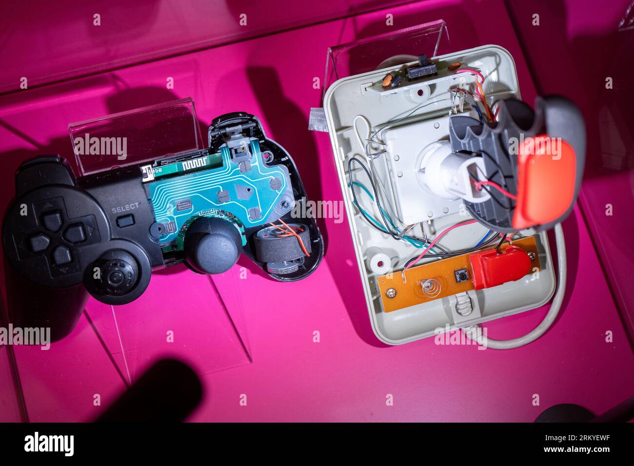 Joystick cutaway. Technologies. The insides and contents of the ...