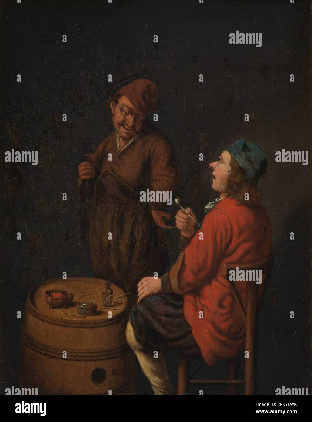 The smoker and the drinker Between 1653 and 1691 by Hubert van ...
