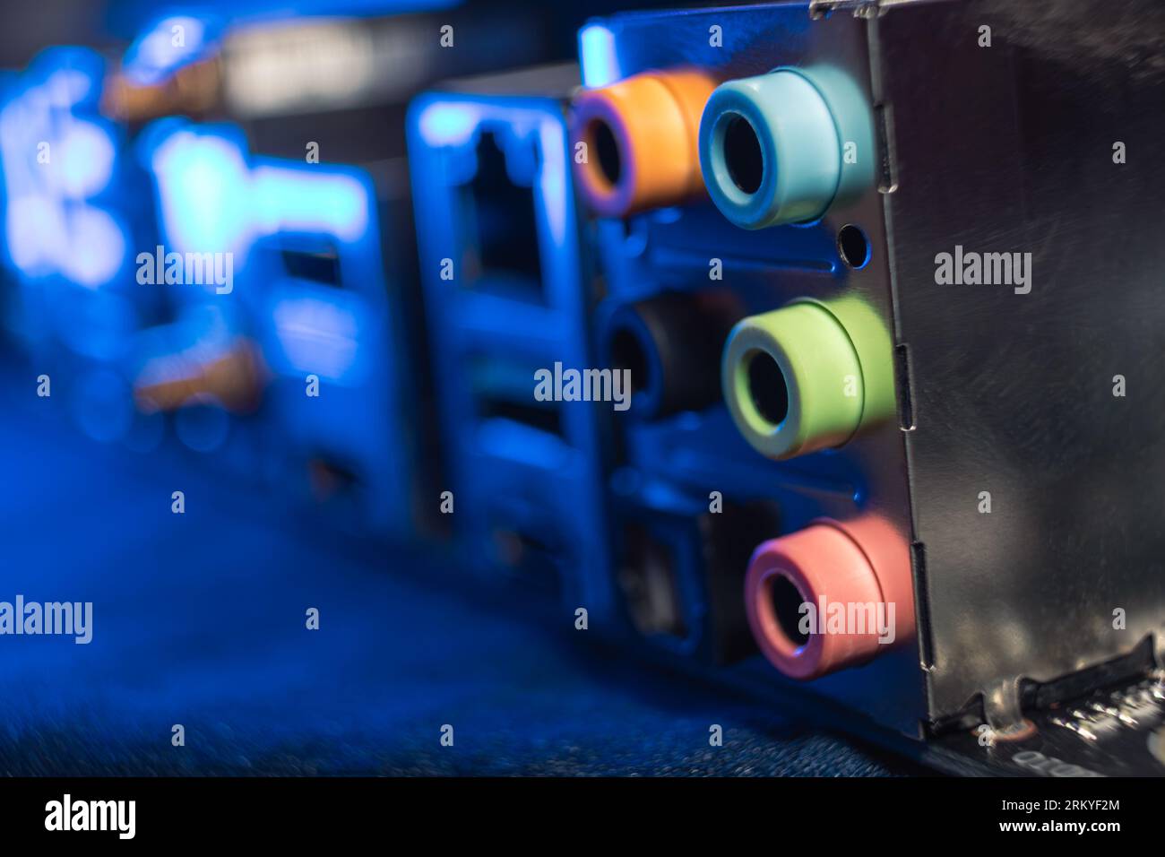 Back panel connectors computer motherboard hi-res stock photography and ...