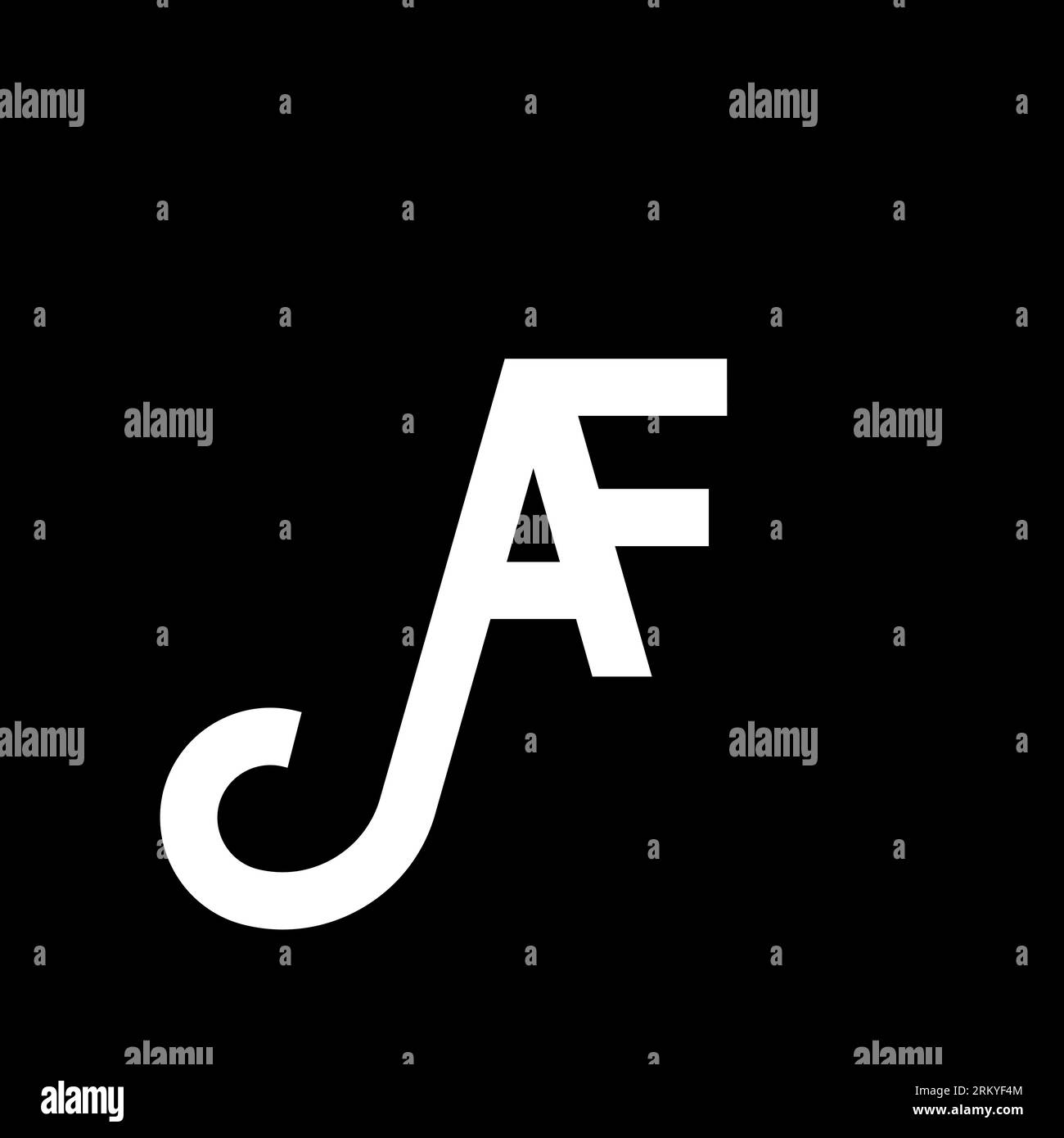 Af letter logo hi-res stock photography and images - Alamy