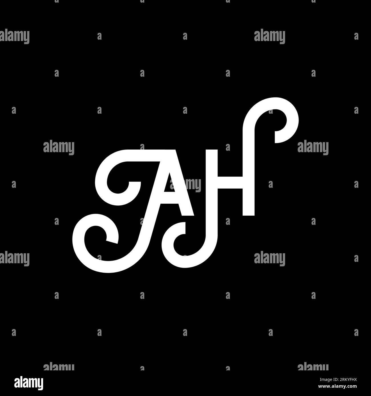 AH letter logo design on black background. AH creative initials letter ... AH letter logo design on black background. AH creative initials letter ...
