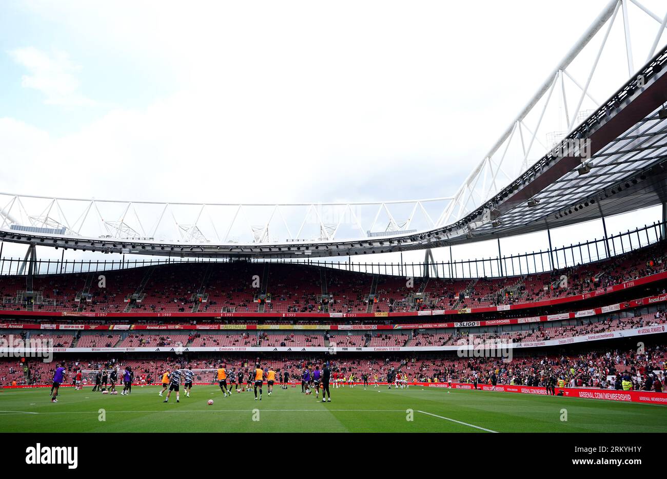 General view from inside the stadium before the Premier League match at ...